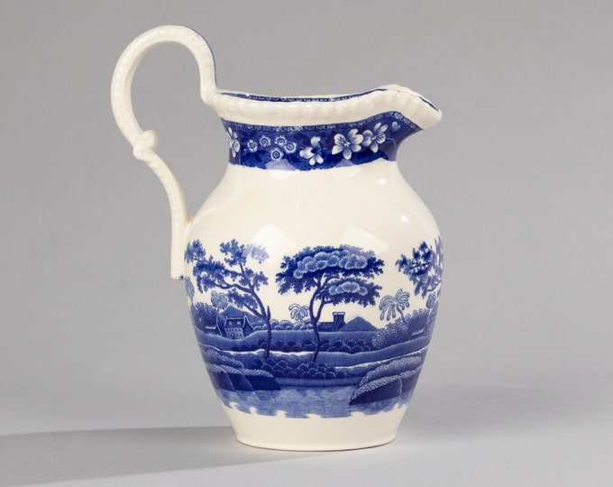 Pitcher Spode Blue Tower - Etsy