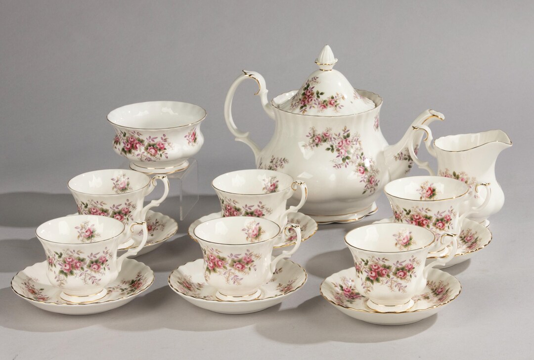 9-piece Tea Set - Royal Albert - Lavender Rose - Etsy