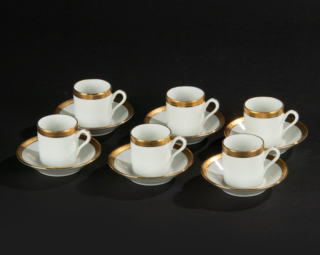 Set of 6 Coffee Cups and Saucers Richard Ginori - Etsy Finland