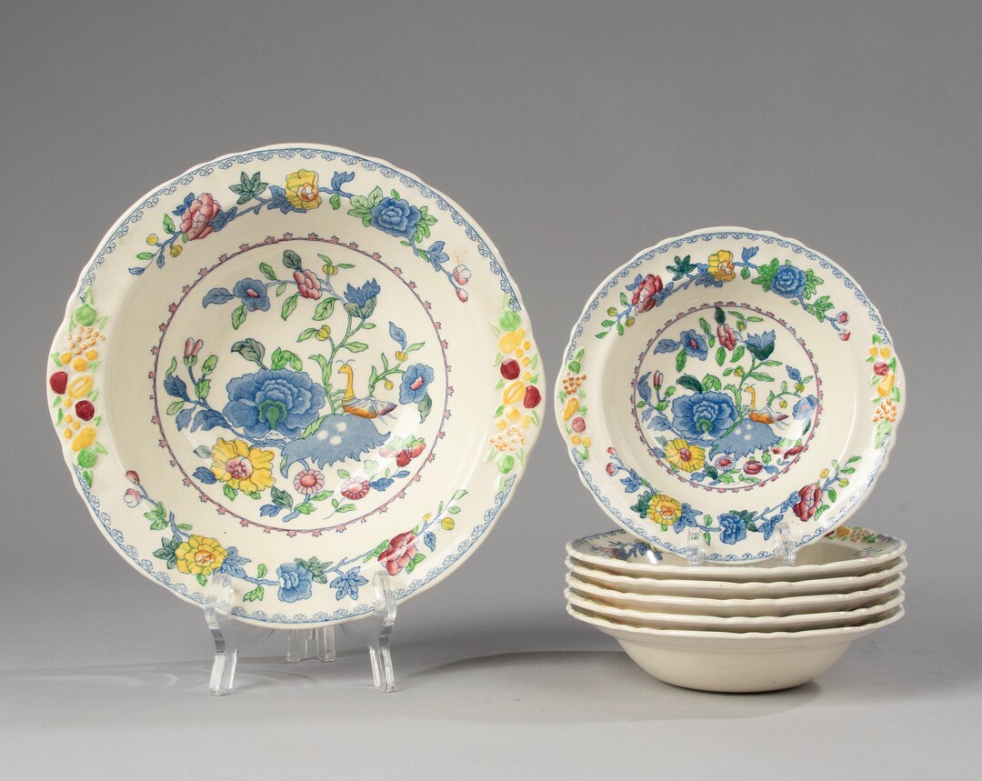 7-piece Fruit Set Mason's Regency - Etsy