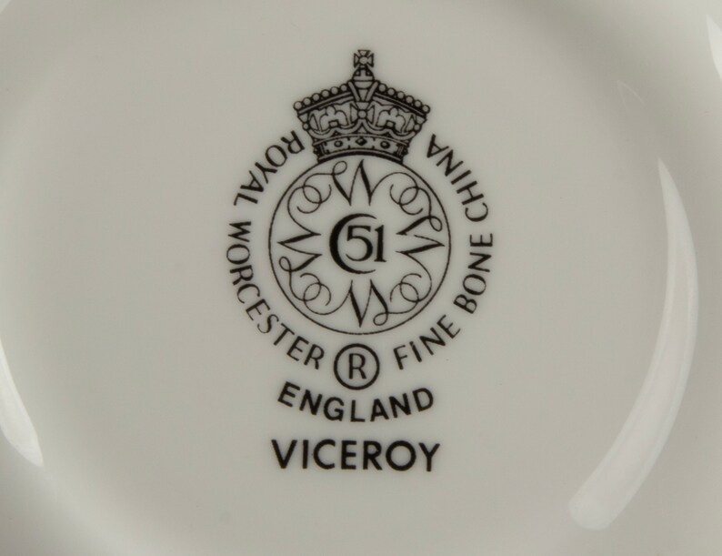 21-piece Tea and Cake Set - Royal Worcester - Viceroy - Etsy