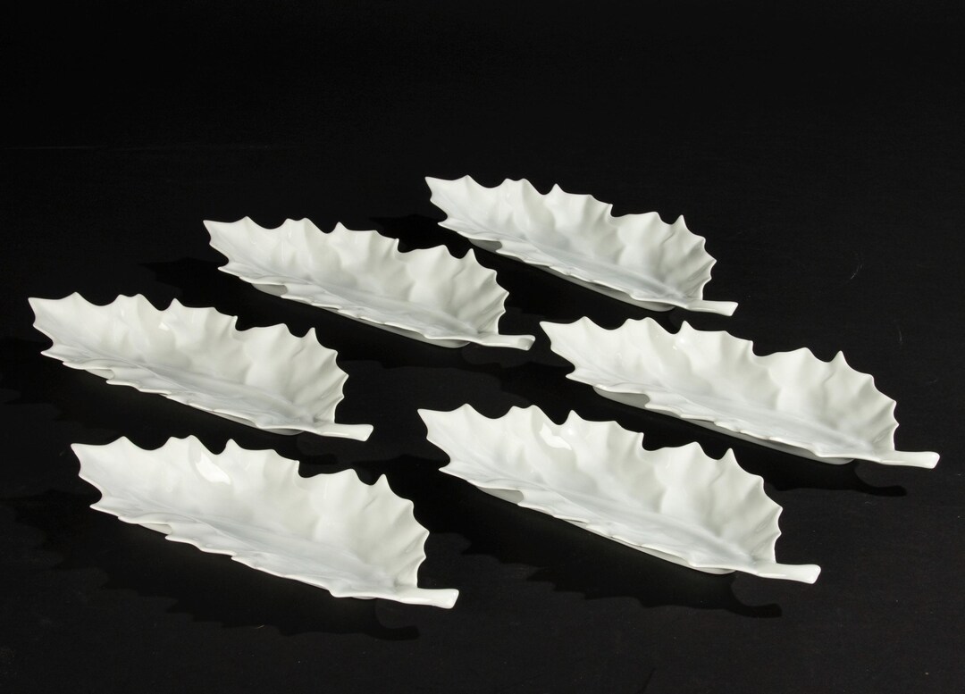 Set of 6 Leaf Shaped Dishes - Limoges - Etsy