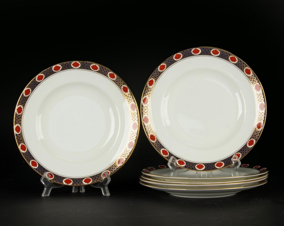 Set of 6 Breakfast Plates - Royal Crown Derby - Ambassador - Etsy