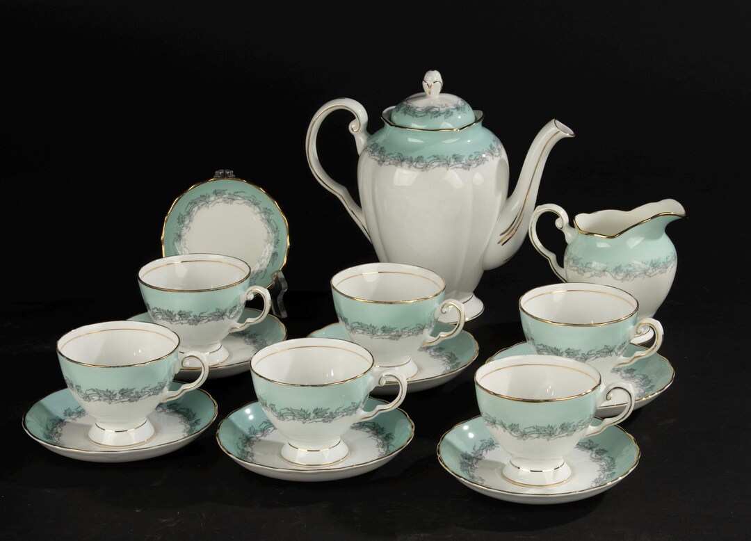 9-piece Tea Set - Royal Tuscan - Aristocrat - Etsy
