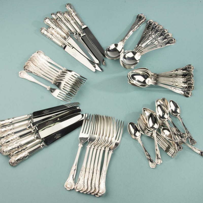Kings Pattern Cutlery Set - Etsy
