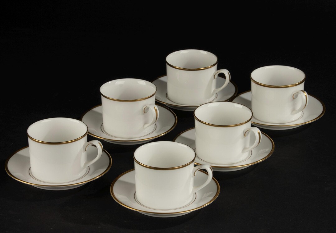 Set of 6 Tea Cups Royal Worcester Capri - Etsy