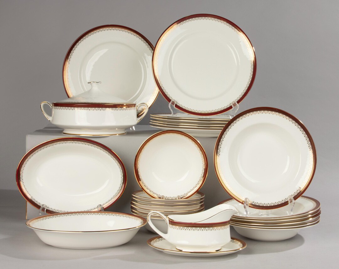 24-piece Dinner Set - Royal Albert - Holyrood - Etsy