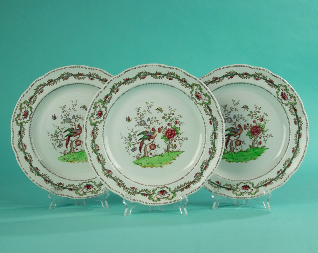 Set of 3 Dinner Plates Copeland Spode Chelsea - Etsy