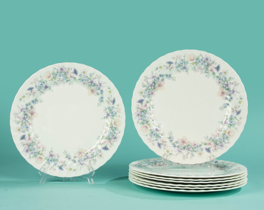 Set of 8 Dinner Plates Wedgwood Angela - Etsy