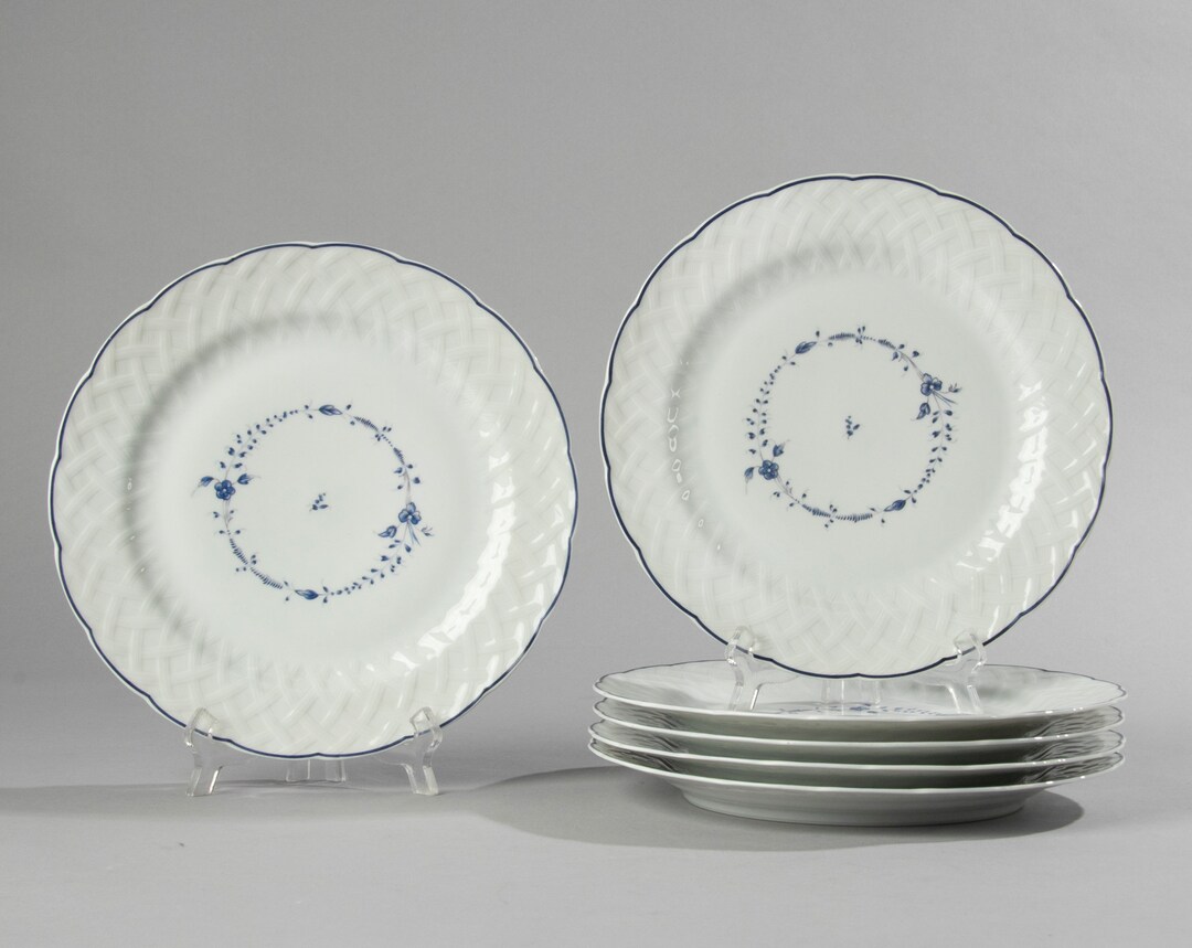 Set of 6 Dinner Plates Bernardaud Limoges Hortense Ø25 Cm - Etsy