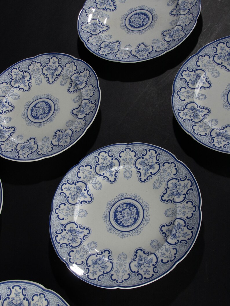 Set of 6 Antique Ceramic Plates - Algiersirus - Etsy