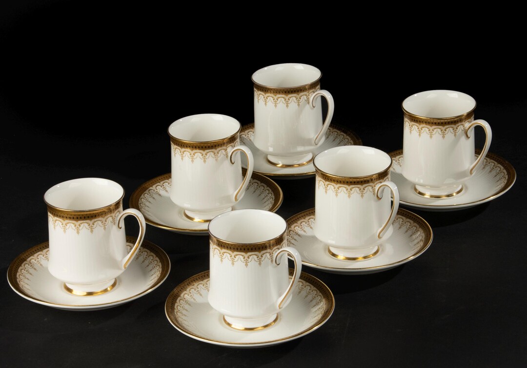 Set of 6 Coffee Cups and Saucers - Paragon / Royal Albert - Athena - Etsy