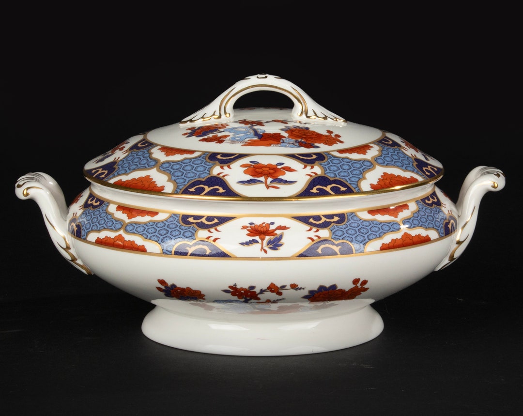 Lidded Dish - Spode - Shima - Etsy