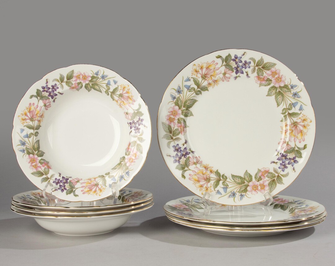 Set of 8 Plates - Paragon - Country Lane - Etsy