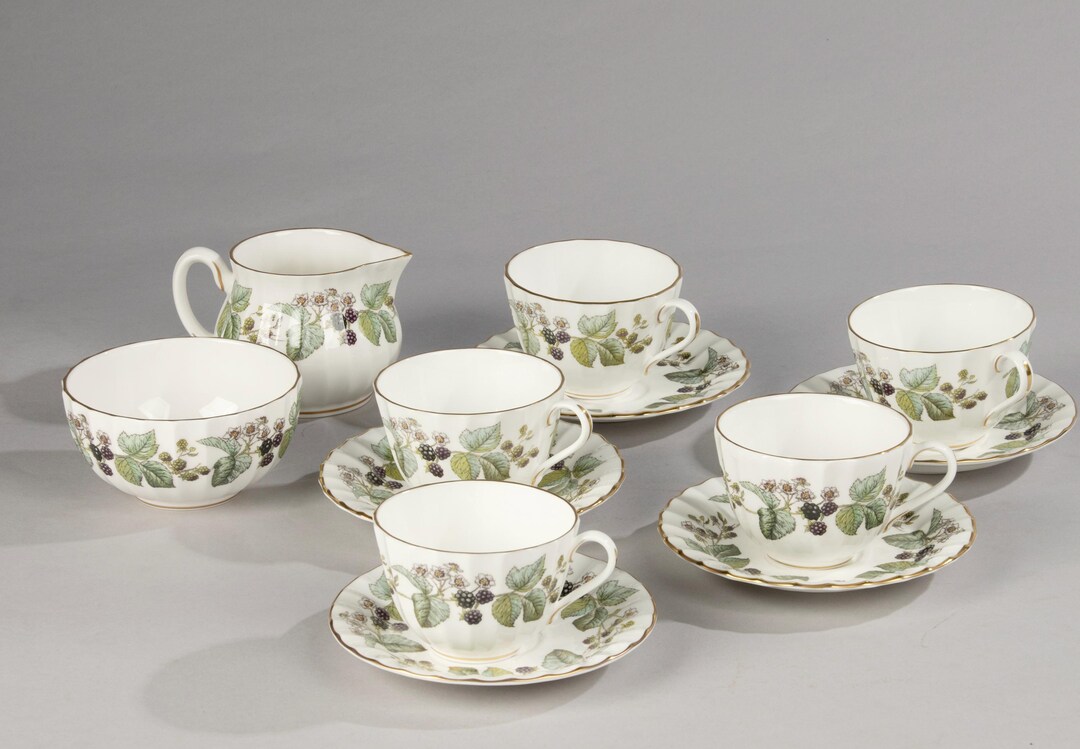 7-piece Tea Set - Royal Worcester - Lavinia - Etsy