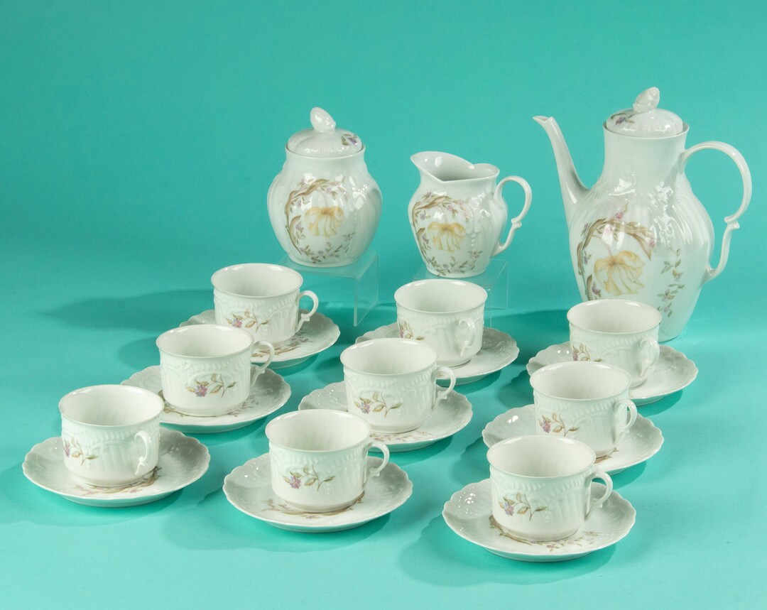 12-piece Tea Set - Chastagner Limoges - Etsy