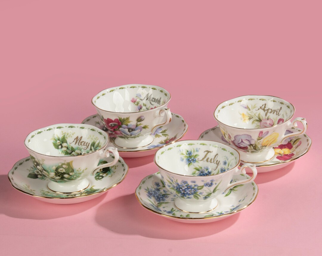 Set of 4 Avon Shaped Tea Cups and Saucers Royal Albert - Etsy Australia