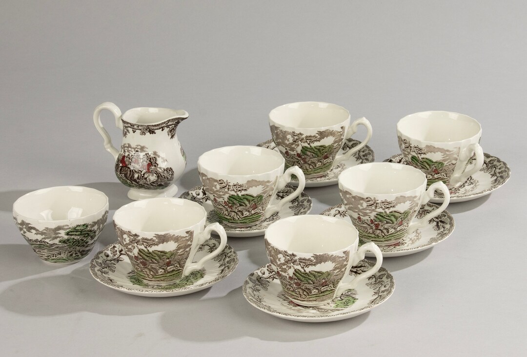 8-piece Tea Set Myotts Country Life - Etsy