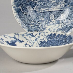 Set of 4 Cereal Bowls Crown Ducal Bridge Scenes - Etsy