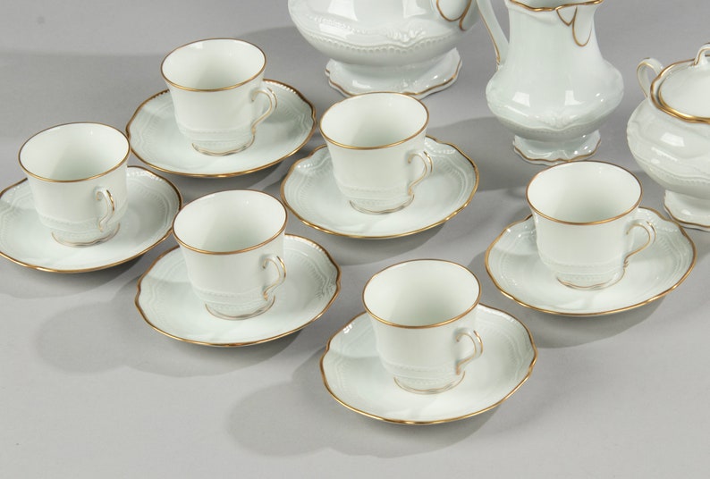 9-piece Coffee Set Bernardaud Limoges Diderot - Etsy
