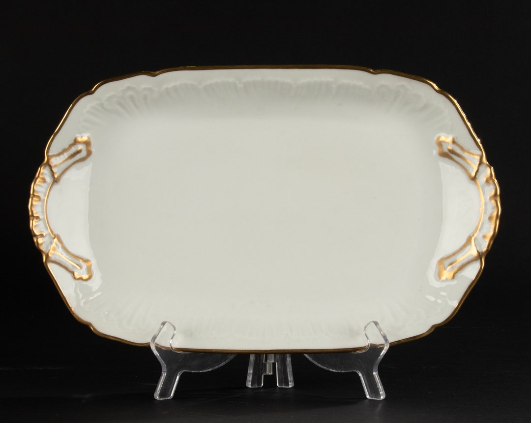 Antique Porcelain Serving Plate - Etsy