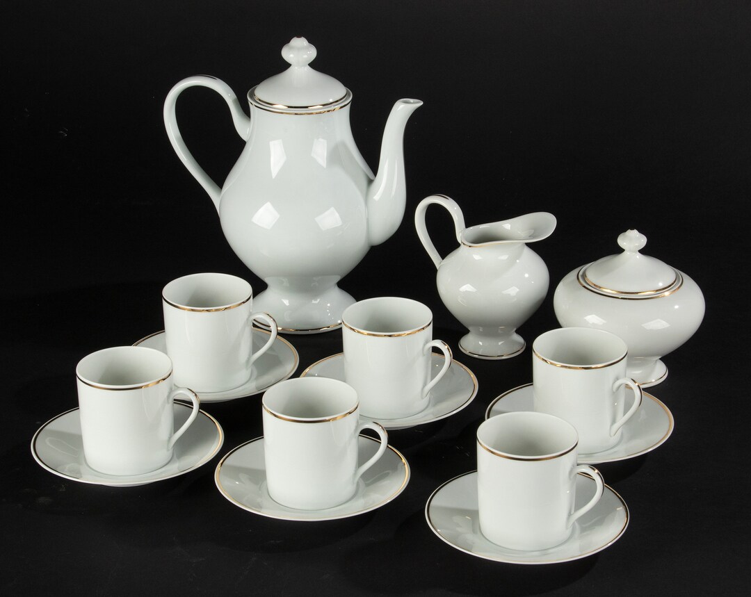 9-piece Coffee Set - Bernardaud Limoges - Picpus - Etsy