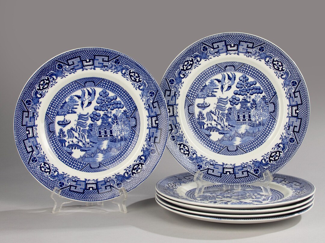 Set Van 6 Dineer Borden - Swinnertons - Willow - Etsy