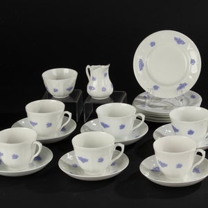 14-piece Tea Set Royal Adderley Blue Chelsea - Etsy