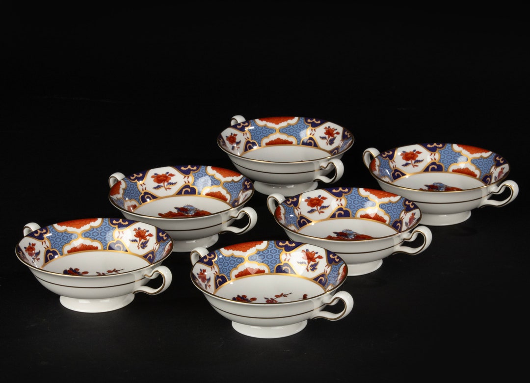 Set of 6 Soup Bowls Spode Shima - Etsy