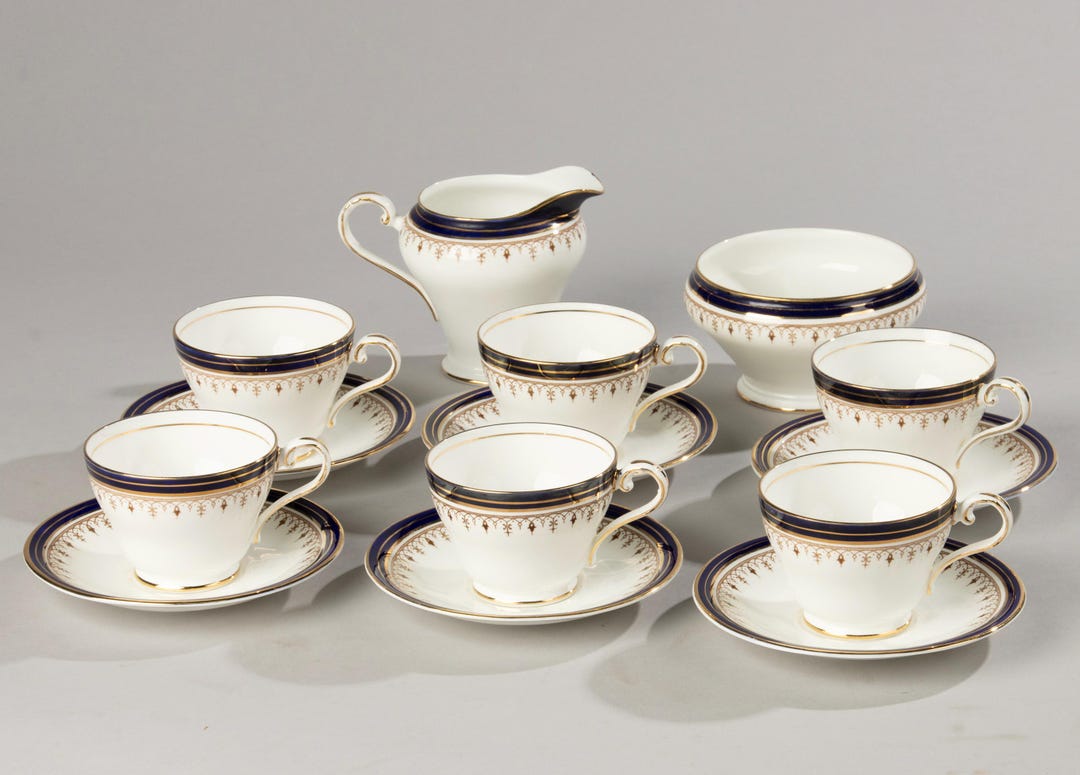 8-piece Tea Set - Aynsley - Leighton - Etsy