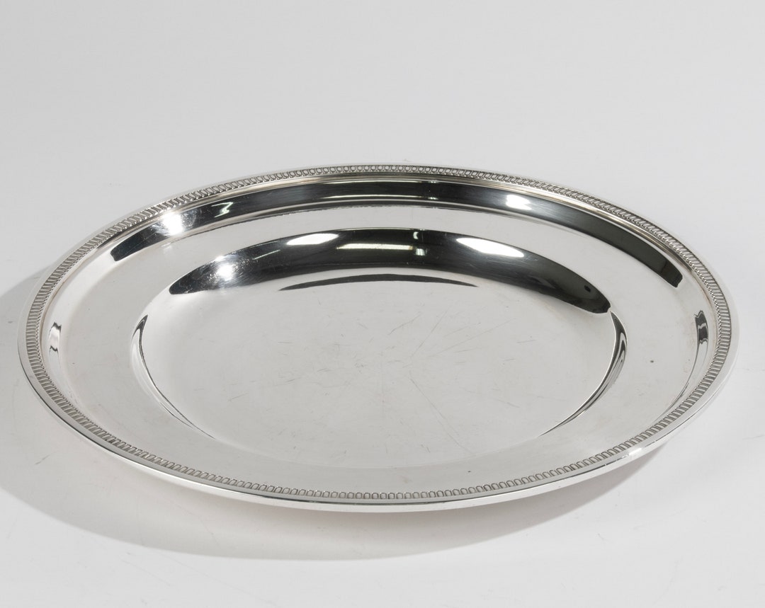 Silver Plated Serving Plate - Wiskemann - Etsy
