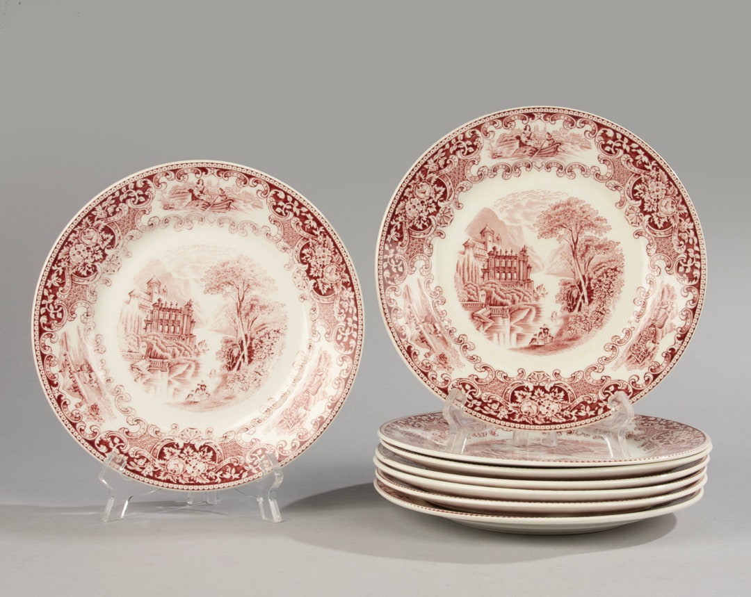 Set of 8 Breakfast Plates - Royal Sphinx Maastricht - Old England - Etsy