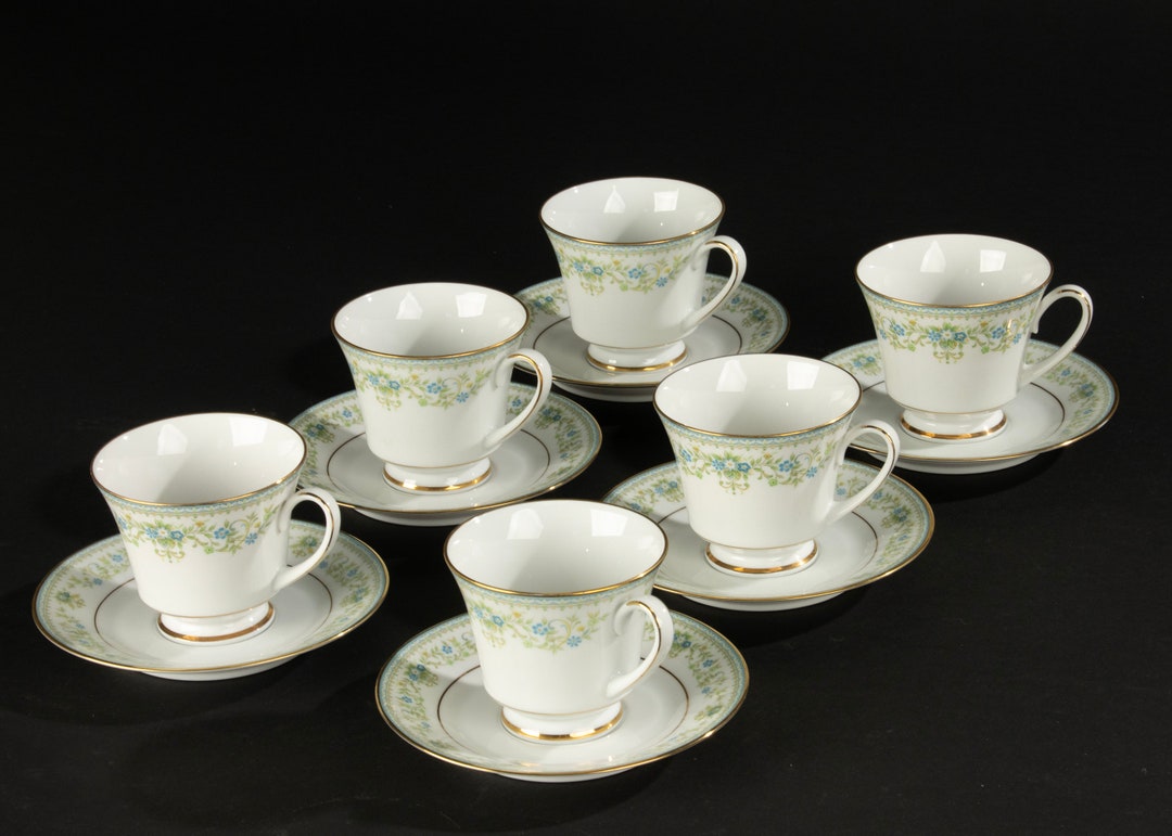 Set of 6 Cups and Saucers - Noritake - Spring Meadow - Etsy