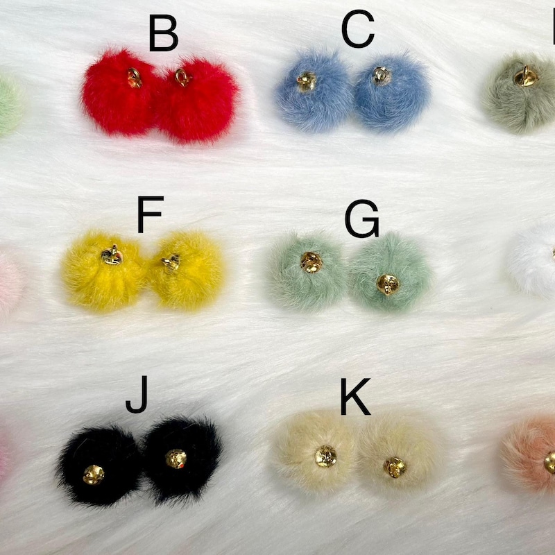 Faux Fur Pom Pom Bag - Etsy