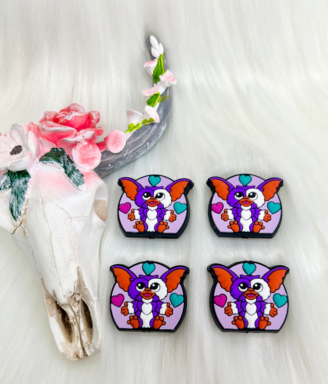 2 Pack Gizmo Inspired Focal Bead for Wristlet, Focal Bead for Beaded ...