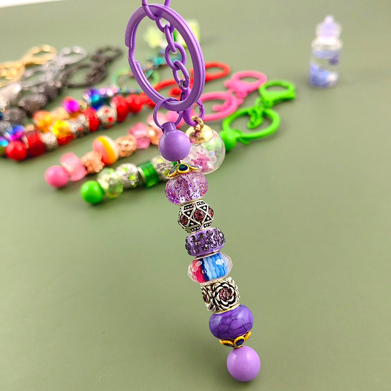 Brand New COLORS Added Beadable Keychain Bars, Keychain Blanks ...