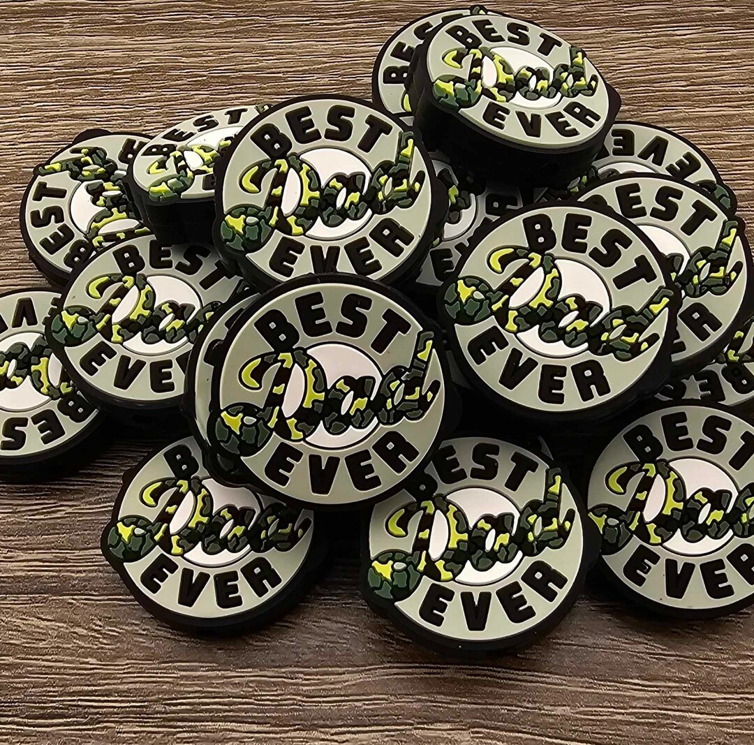 Exclusive Camo Dad, Focal Bead for Wristlet, Focal Bead for Beaded Pens ...