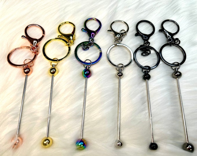 Brand New COLORS Added Beadable Keychain Bars, Keychain Blanks ...