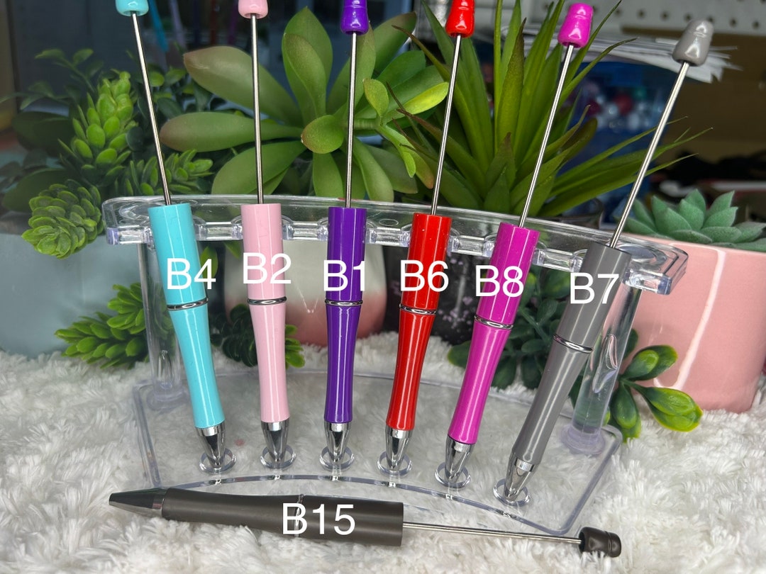 Most Popular Slick Finish Beadable Pens, DIY Plastic Blank Beadable ...