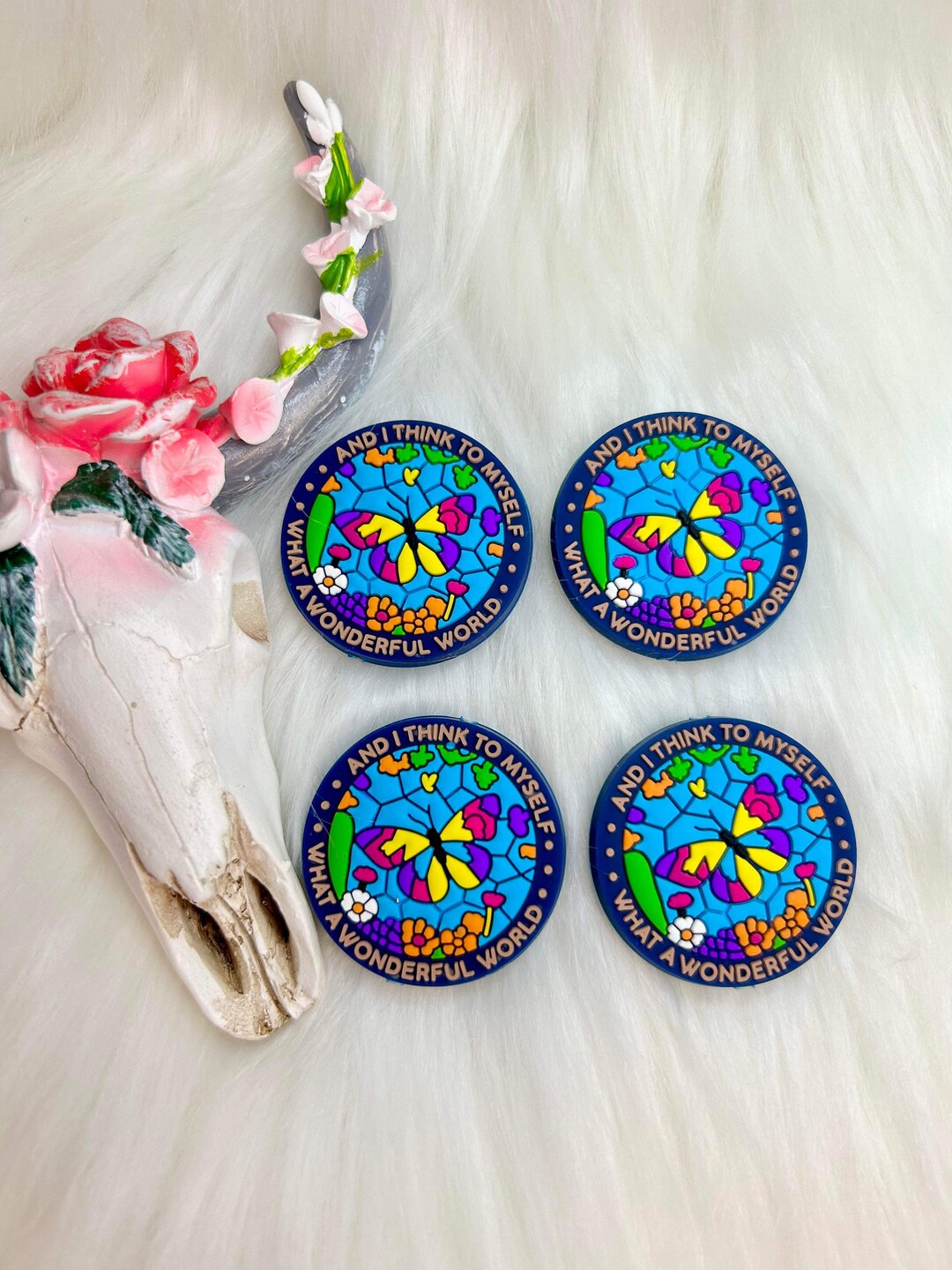 2 Pack Exclusive What a Wonderful World Focal Bead for Wristlet, Focal ...