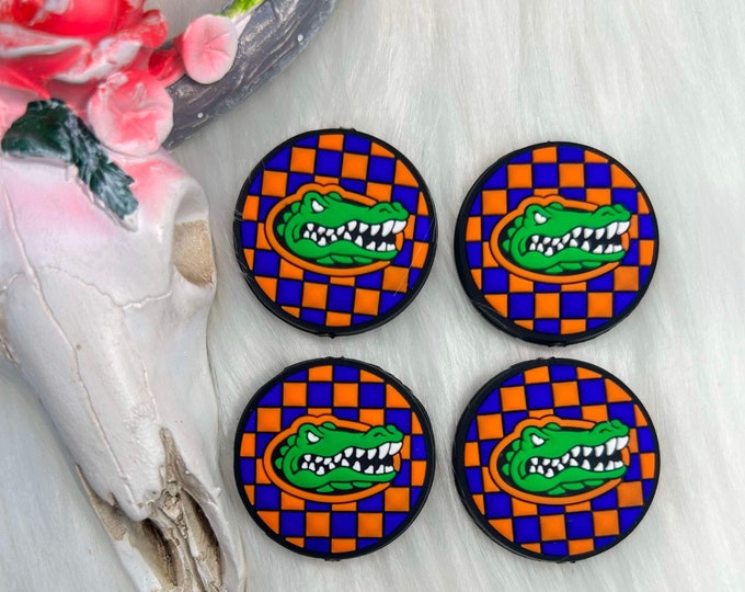 2 Pack Exclusive Gator Focal Bead, Beaded Pen, Beaded Bracelet, Beaded ...