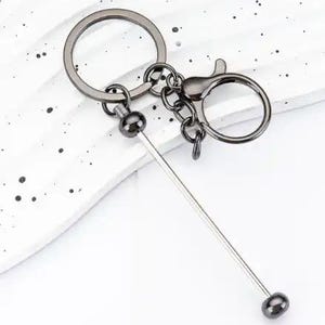 Premium Beadable Keychain With Matching Bars , Crafting Blanks ...