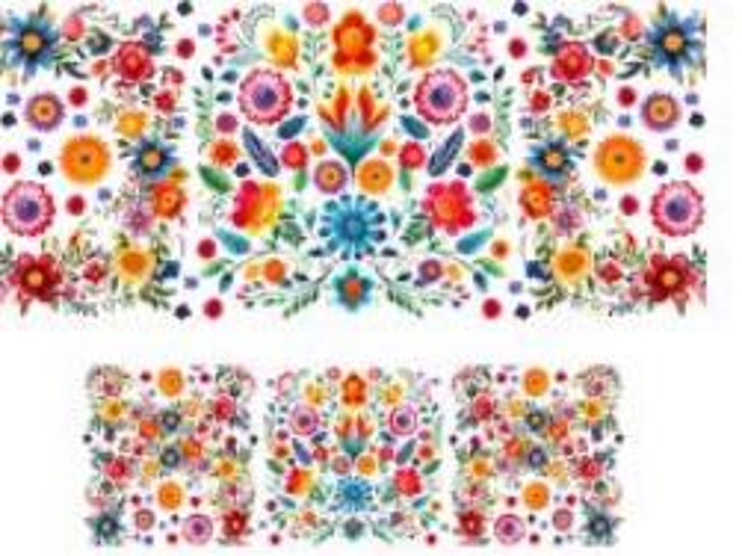 Colorful Floral Wrap UV DFT Sticker Print for Mini Tumbler Keychain ...