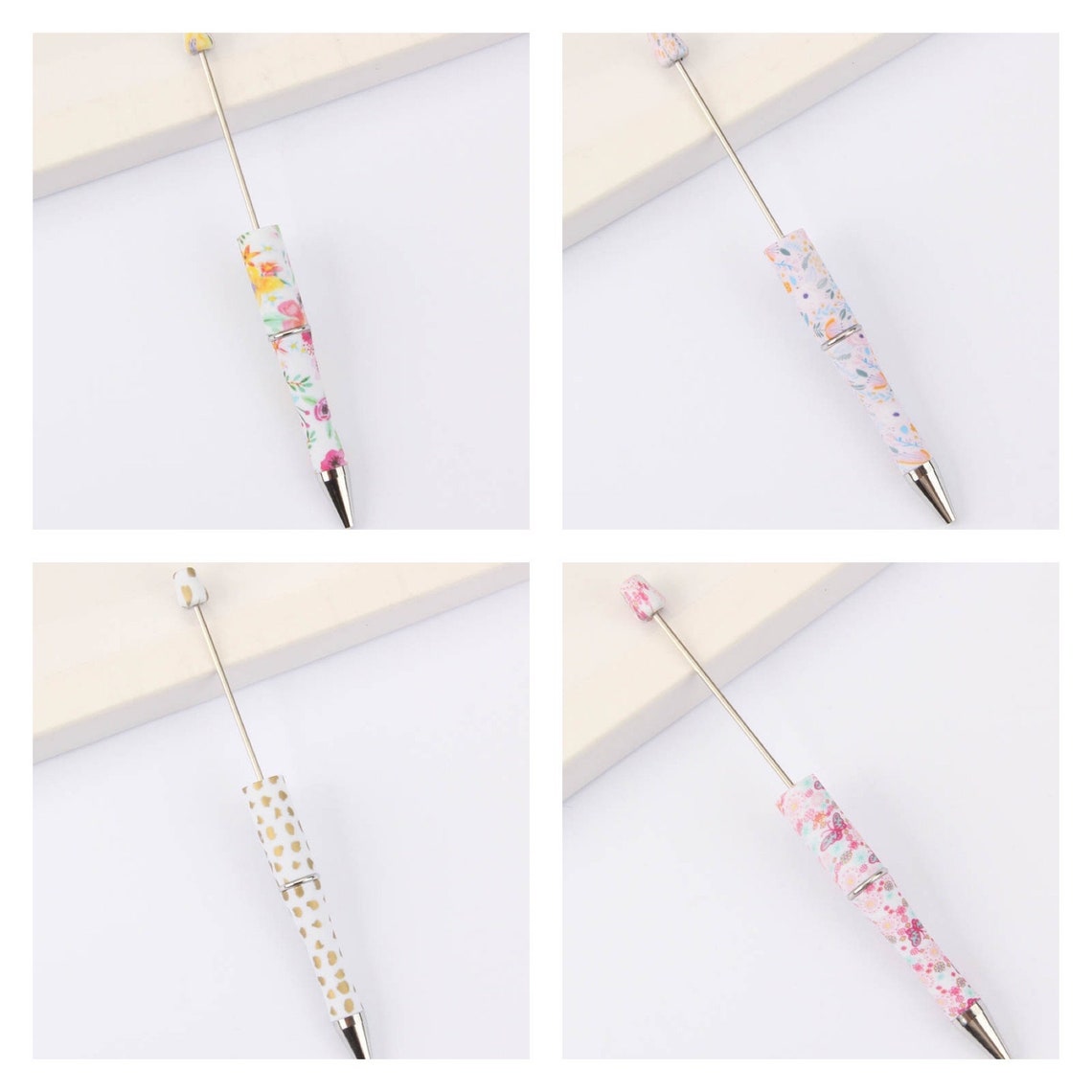 HEY NEW Printed/patterned Beadable Pens DIY Plastic Blank - Etsy