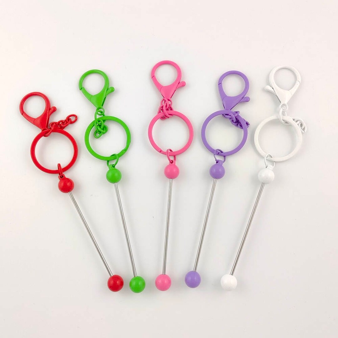 Brand New COLORS Added Beadable Keychain Bars, Keychain Blanks ...