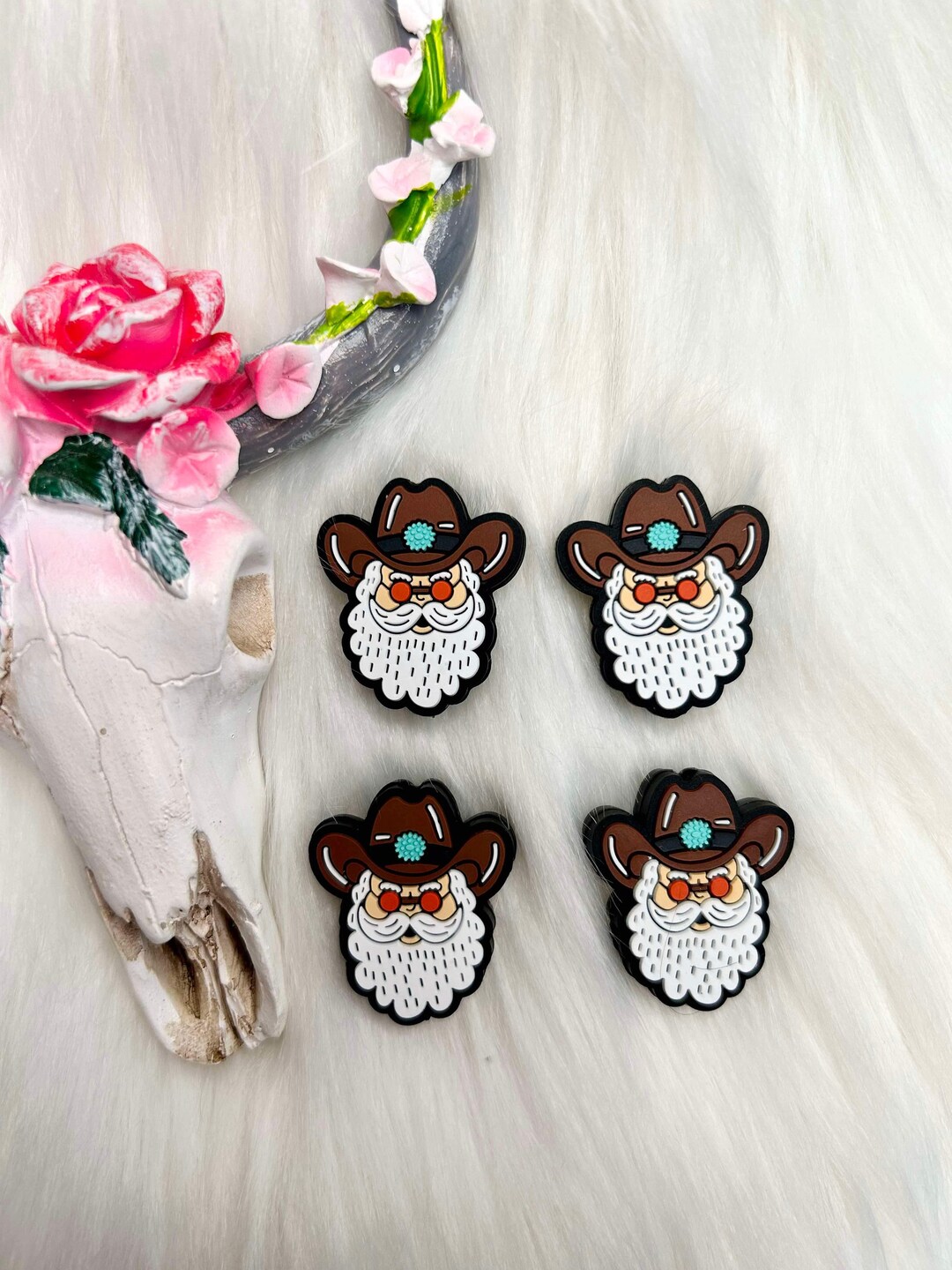 Cowboy Santa Focal Bead, Beaded Pens, Beaded Bracelets, Beaded Makeup ...