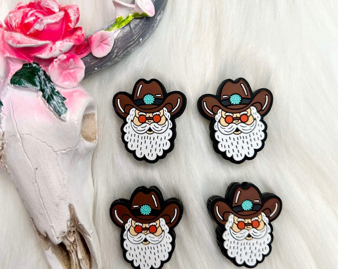 Cowboy Santa Focal Bead, Beaded Pens, Beaded Bracelets, Beaded Makeup ...