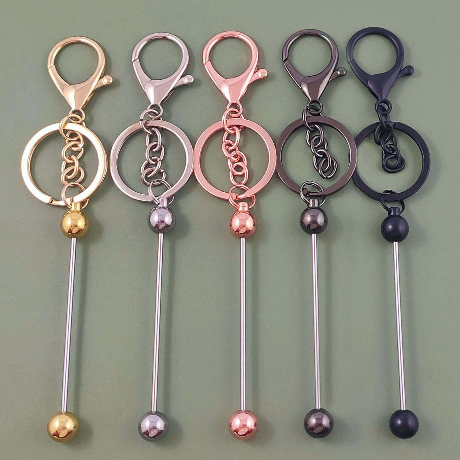 New Beadable Keychain Bars Keychain Blanks Crafting Blanks Etsy