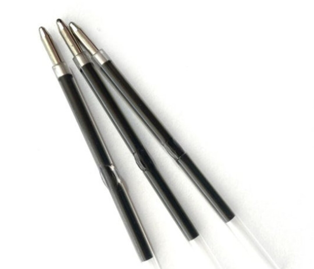 Beadable Ink Pen Refills 3 Pack- Black Refill - Ballpoint Black Ink ...