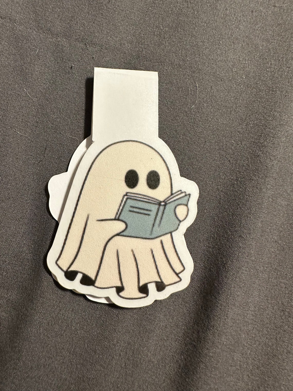 Magnetic Bookmark Ghost Reading a Book - Etsy
